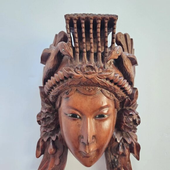 Source Unknown | Art | Vintage 9c Rosewood Hand Carved Asian Chinese ...